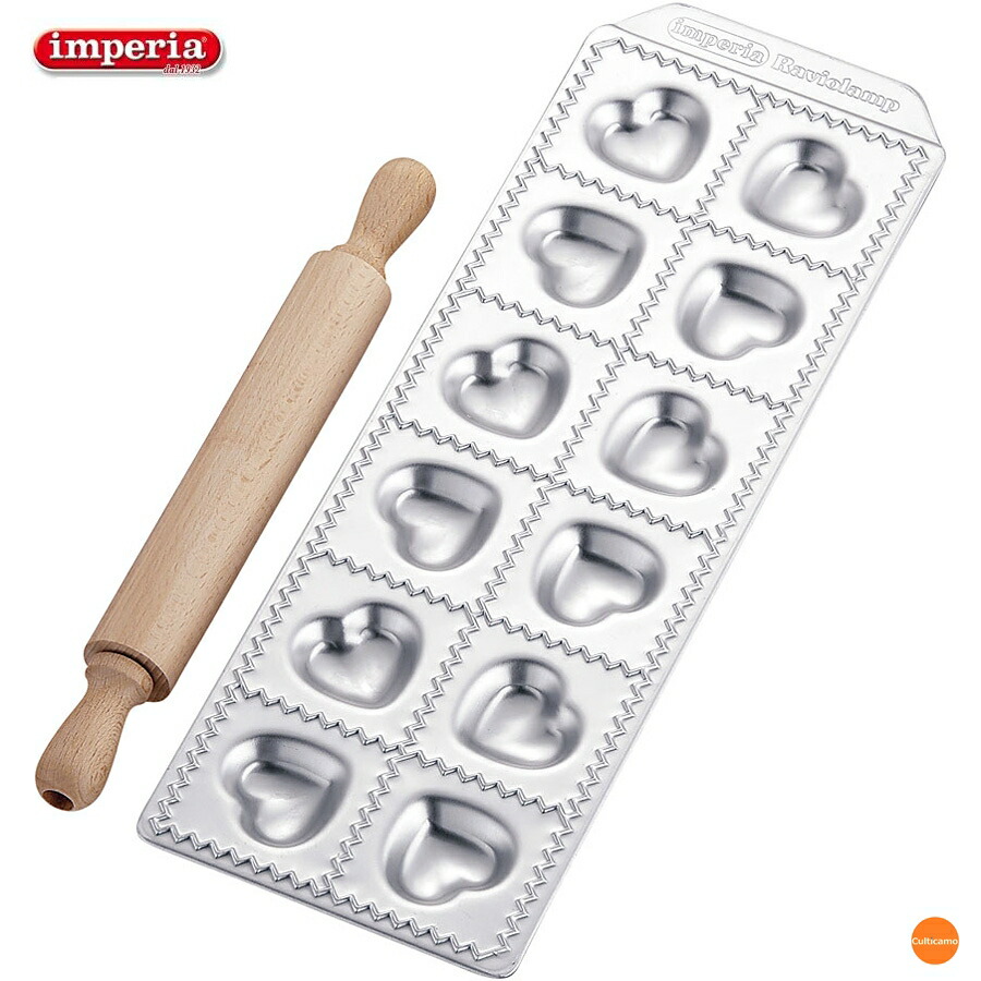 【楽天市場】インペリア ラビオリ型 ハート 12ヶ取 314 ALB-16[関連：imperia イタリア 業務用 パスタ用品 料理道具 ラビオリメーカー]：くるちかも culticamo