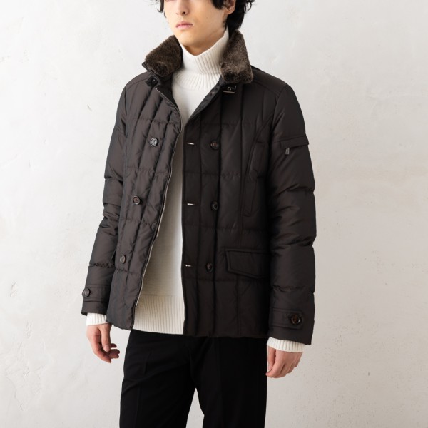 楽天市場】ムーレー ダウンジャケット コート シーロ ベージュ メンズ