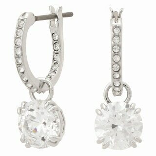 【楽天市場】スワロフスキー SWAROVSKI 5636717 コンステラ ラウンドカット クリスタル パヴェ ドロップ ピアス シルバー ...
