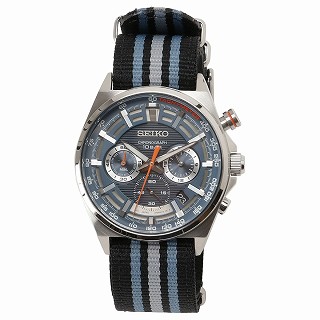 【楽天市場】セイコー SEIKO SSB409P1 クロノグラフ メンズ 腕時計 海外モデル 逆輸入 クオーツ アナログ ブルー ウォッチ ...