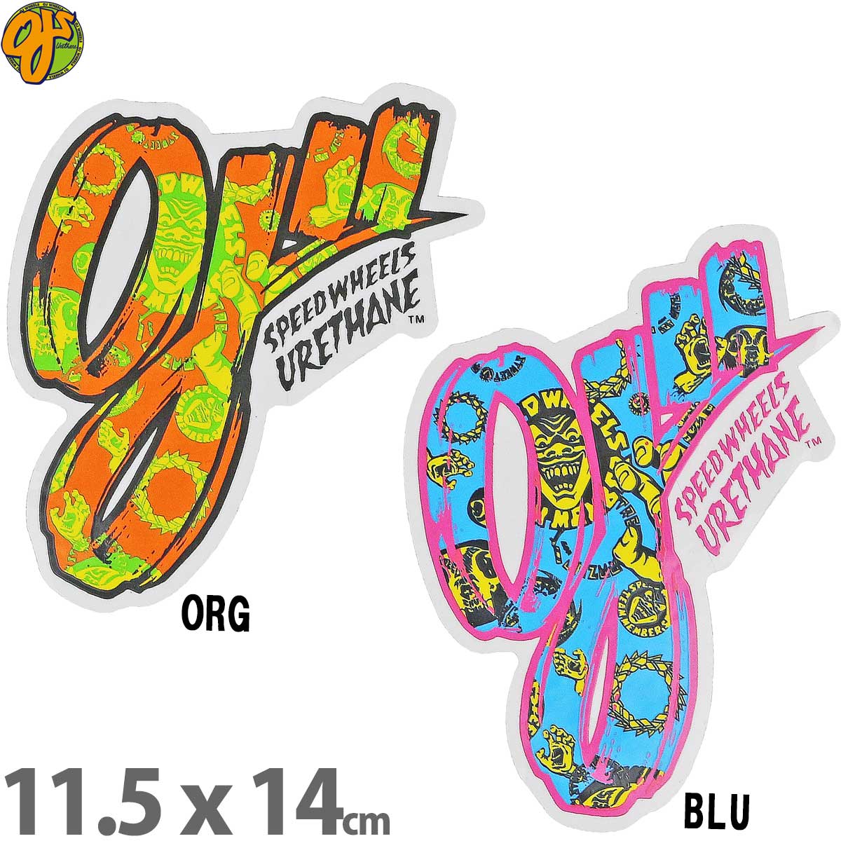 【楽天市場】オージェイ スケボー ステッカー 11.5x14cm OJ Wheels Retro Fill Sticker シール デカール ...