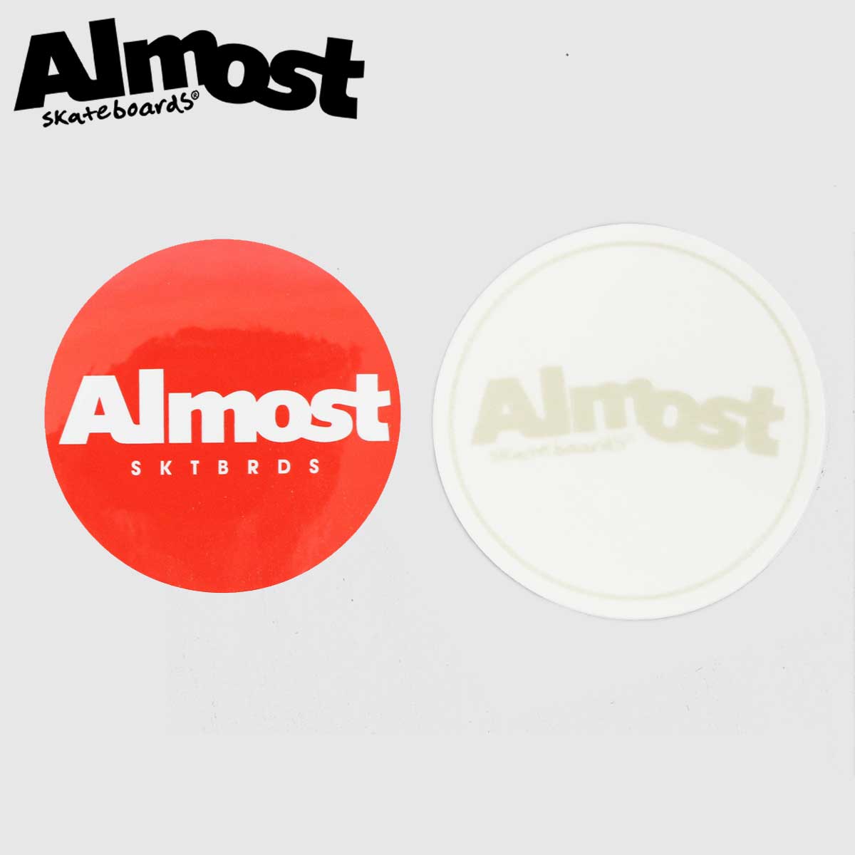 【楽天市場】スケボー スケート デッキ スケートボード ブランド ステッカー ALMOST SKATEBOARDS シール Branding ...