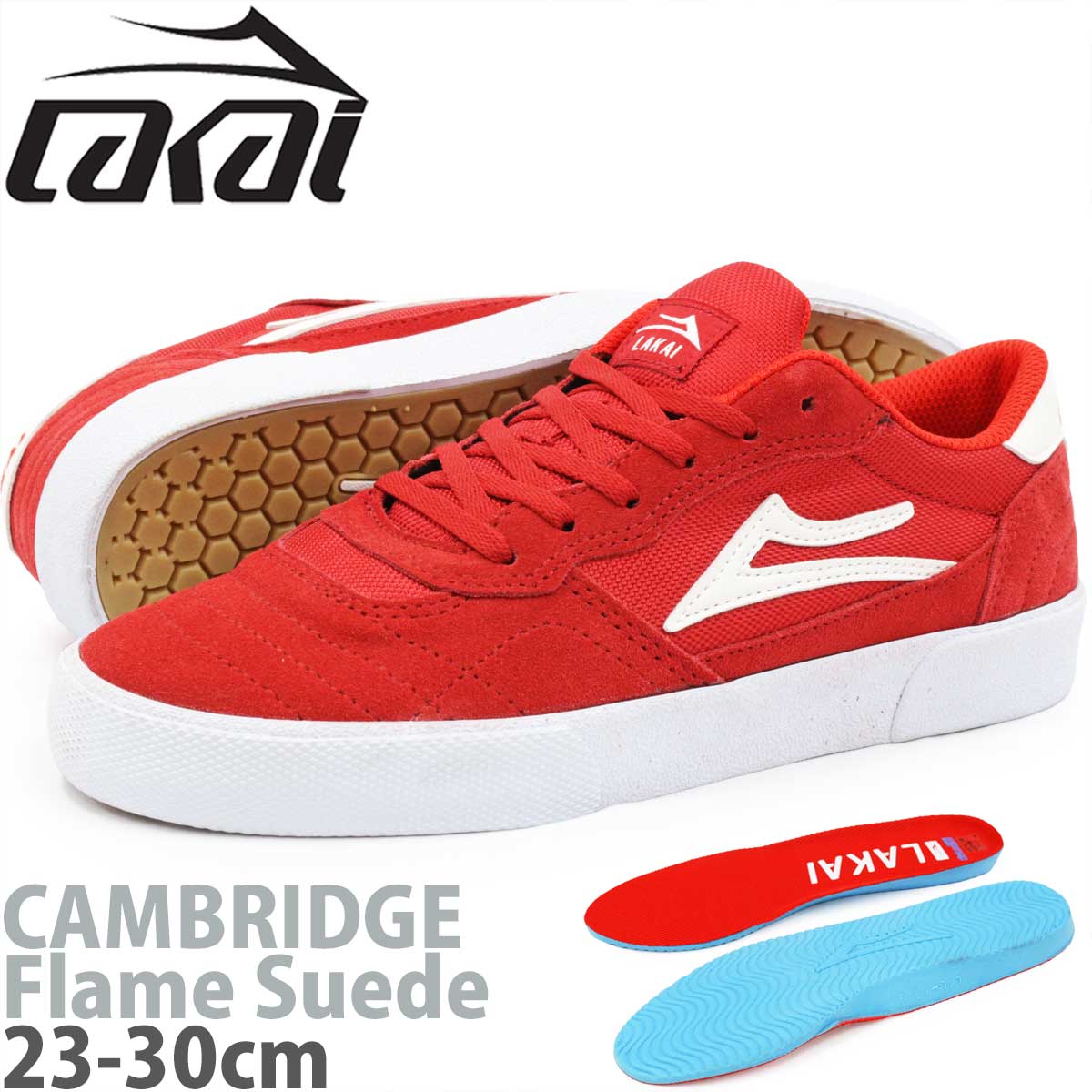 【楽天市場】ラカイ ケンブリッジ 23-30cm スケボー シューズ Lakai Cambridge Flame Suede メンズ スケ ...