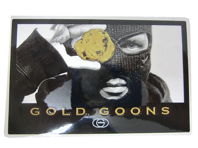 【楽天市場】GOLD ゴールド Gold Goons Man スケートボード, スケボー スケート ,ゴールド,GOLD,KAYO,ステッカー ...