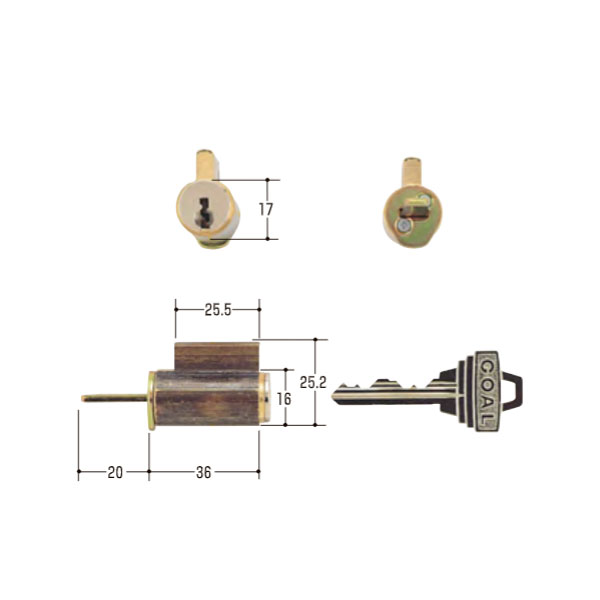 【楽天市場】GOAL ゴール シリンダー 4350・MXK・MXL カム形状 卵型シリンダー GCY-41 Kシリーズ GOAL 4350 ｼﾙ：クーテ