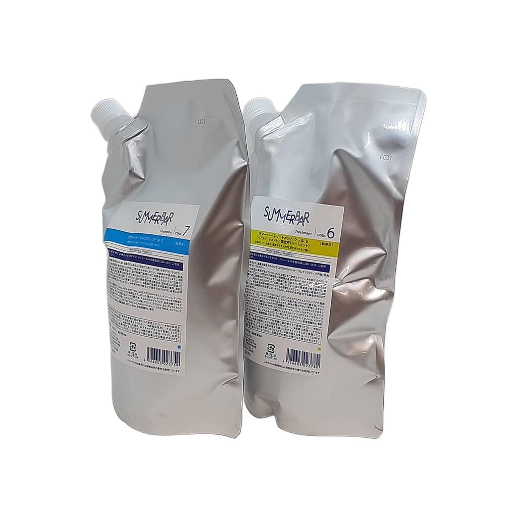 【楽天市場】【詰替セット】デミ コスメティクス DEMI SUMMER BAR サマーバー シャンプー クール 7 1000ml＋トリートメント クール 6 1000g クールシャンプー 冷感 ...
