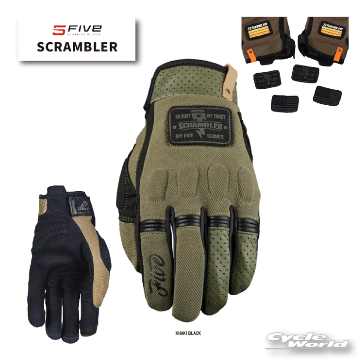 【楽天市場】☆正規品【Five】SCRAMBLER《KHAKI BLACK》カスタムコレクションスマホ対応 スマホタッチ ヴィンテージ シティグローブ ツーリンググローブ スクランブラー ...