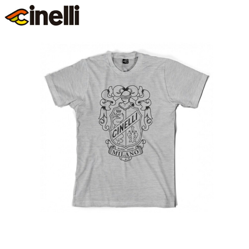 【楽天市場】CINELLI チネリ CREST T-SHIRT グレー：サイクリック楽天市場店
