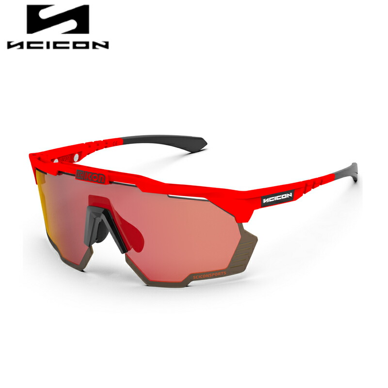 【楽天市場】SCICON SPORTS シーコン AEROSHADE KUNKEN RED/非調光 サングラス：サイクリック楽天市場店