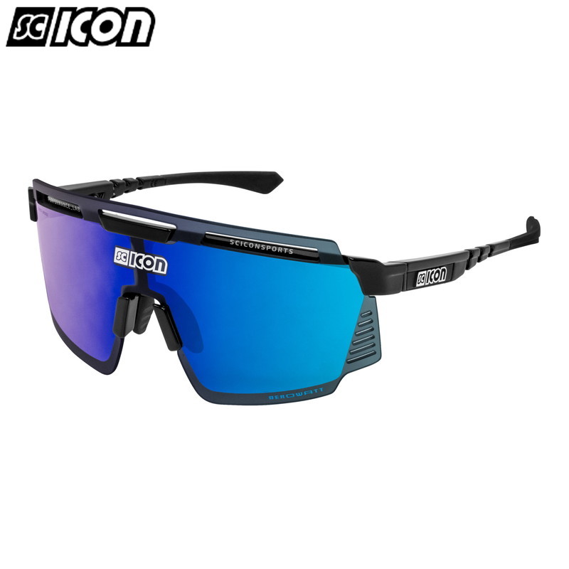 【楽天市場】SCICON SPORTS シーコン AEROWATT エアロワット Black Gloss/Multimirror Blue ...