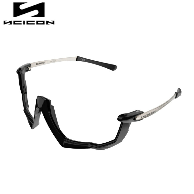 【楽天市場】SCICON SPORTS シーコン AEROJET TITANIUM SPARE FRAMES Metal Black パーツ ...