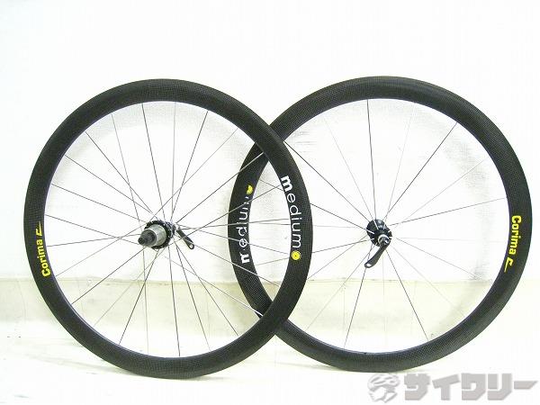 【楽天市場】ホイール 650C コリマ カーボンホイールセット MIDIUM 650c シマノ8-10s チューブラー - 中古：サイクリー