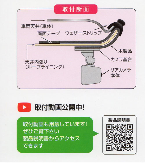 【楽天市場】ENDYエンディー 東光特殊電線 EEX-100BR リアカメラ取付金具 リア用ドライブレコーダーの取付けに便利固定用強力両面テープ付バックカメラも取付O.K. 取付・接続 ...