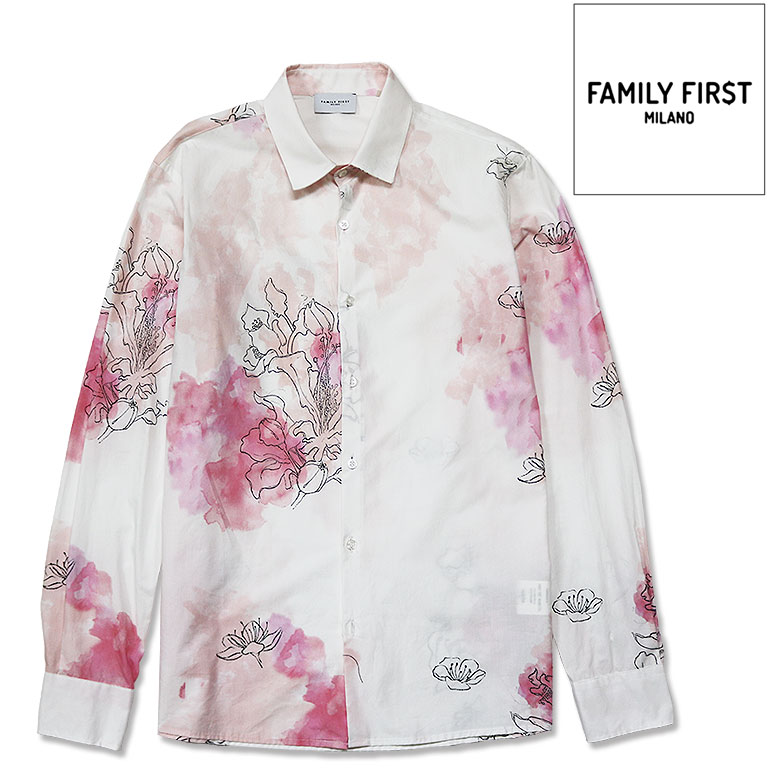 【楽天市場】FAMILY FIRST MILANO ファミリー ファースト ミラノ 長袖シャツ 花柄 L/S 淡染色 メンズ：DBLAND