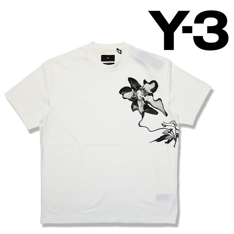 【楽天市場】【Y-3】ワイ・スリー Tシャツ 半袖 カットソー GFX SS TEE 1 エレガント フラワーグラフィック ヨウジ ヤマモト ...