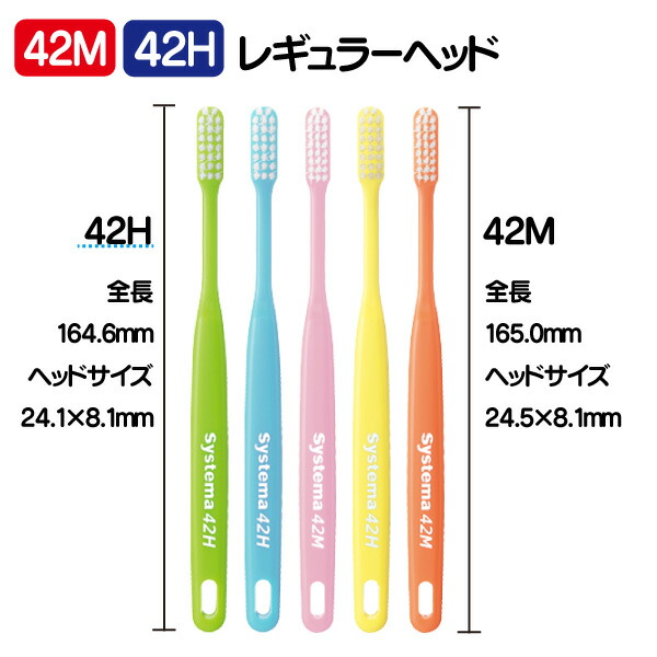 【楽天市場】【毛の硬さが選べる】 ライオン デント システマ 歯ブラシ 42M / 42H / 44M / 44H 各4本入り DENT.EX systema【ライオン システマ】：歯科医院 ...
