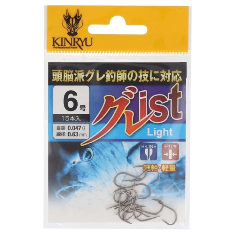 【楽天市場】金龍鈎 グレist Light 6号 ブロンズ メール便：Drink＆Dream「D-Park」楽天市場店