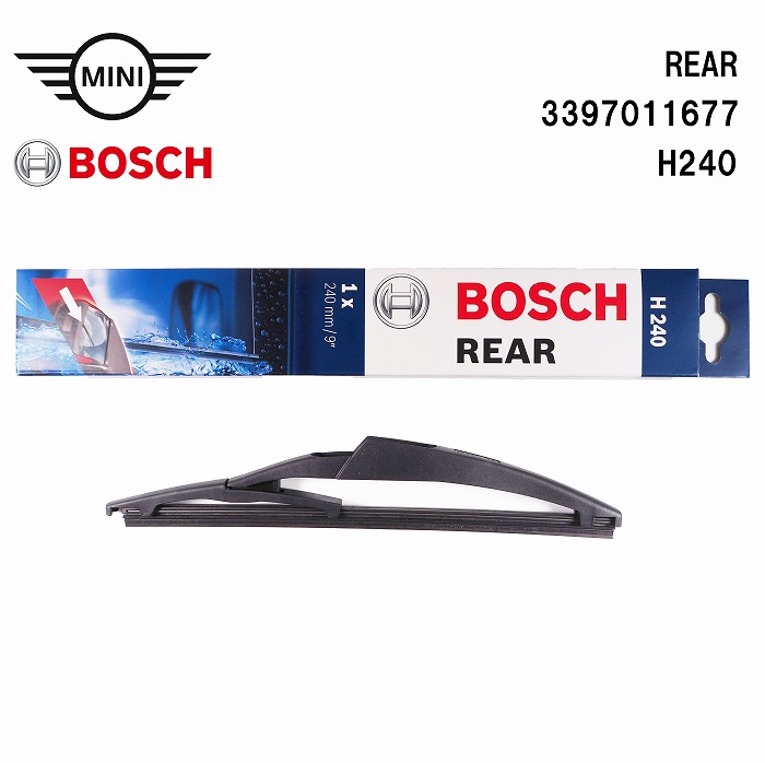 【楽天市場】BOSCH製 BMW MINI リアワイパーブレード H240 3397011677 R56 R60 純正品番 ...