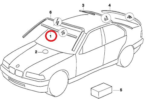 【楽天市場】BMW フロントガラスアッパーモール 純正品 新品 3シリーズE36 51311977275：輸入車パーツ専門店 D-STIMMER