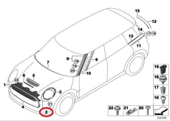 【楽天市場】BMW MINI(ビーエムダブリュー ミニ) ヘッドライトリムLH 純正品 新品 F54 51137351371：輸入車パーツ専門 ...
