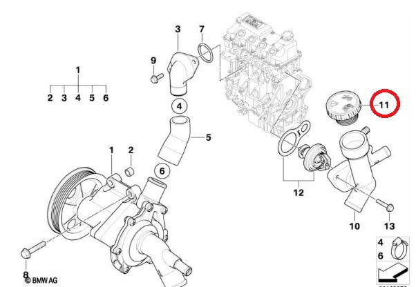 【楽天市場】BMW MINI(ビーエムダブリュー ミニ) ラジエターキャップ 優良品（社外品） 新品 R50 R52 11531486703 ...