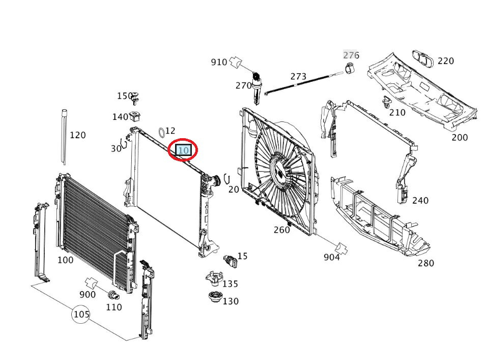 【楽天市場】Mercedes-Benz（メルセデスベンツ） ラジエター 優良品 社外品 新品 Cクラス/Eクラス/CLSクラス W204 ...