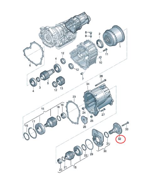 【楽天市場】Volkswagen（フォルクスワーゲン） フランジシャフト（純正品・新品） 純正番号01V409809A +同時交換が必要になり ...