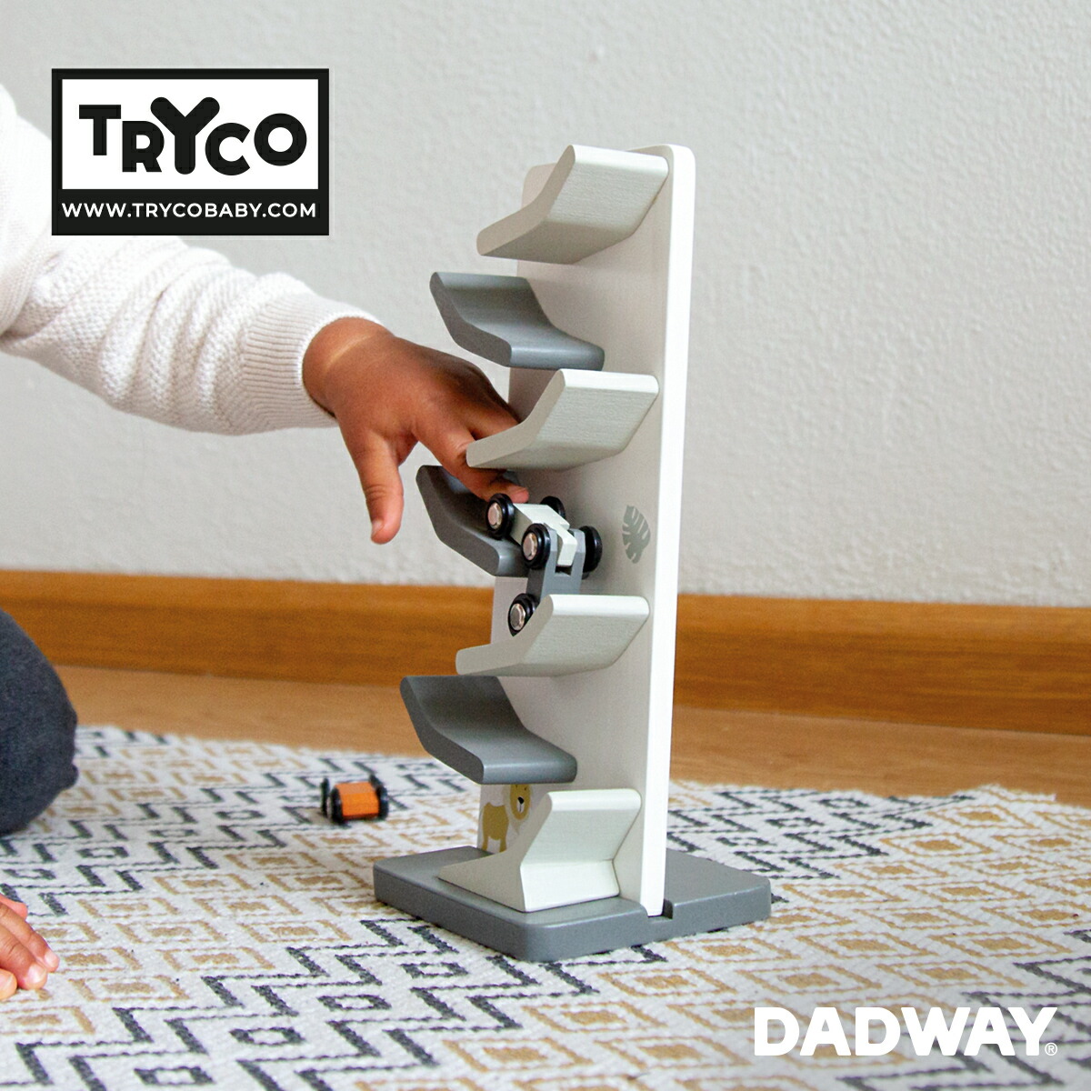 【楽天市場】TRYCO トライコ ジグザグレーストラック | プレゼント ギフト ベビー 子ども キッズ 男の子 女の子 木製玩具 木製 ...