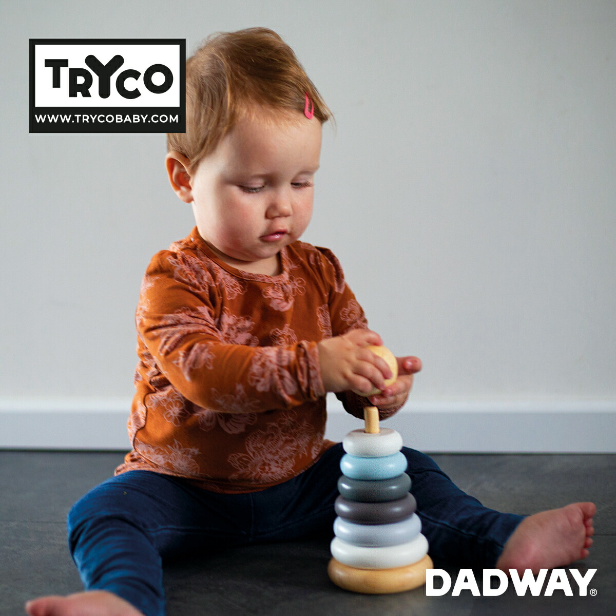 【楽天市場】TRYCO トライコ リングスタッキング | プレゼント ギフト ベビー 子ども キッズ 男の子 女の子 木製玩具 木製 積み木 ...