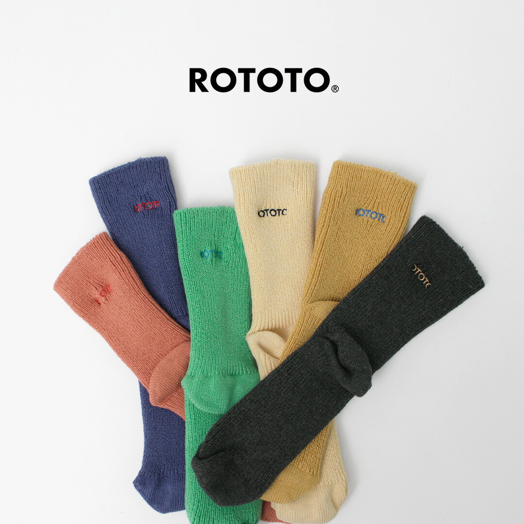 【楽天市場】ROTOTO（ロトト） ワンサイズフィッツオール コットンリブソックス / 靴下 ロゴ 日本製 ONE SIZE FITS ALL ...