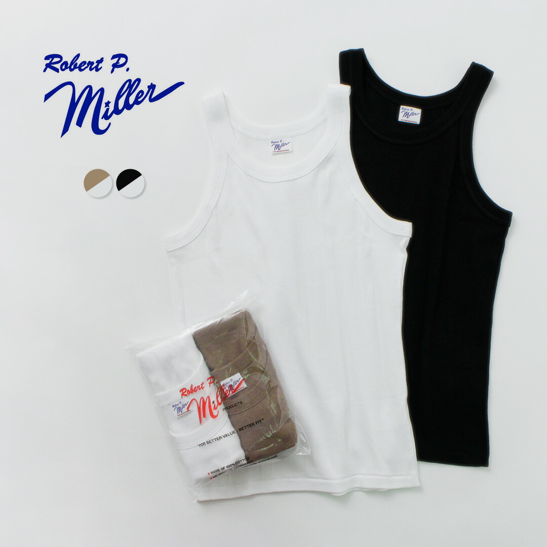 【楽天市場】ROBERT P.MILLER（ロバートピーミラー） パネルリブ 2パックタンクトップ / レディース インナー 綿100 ...