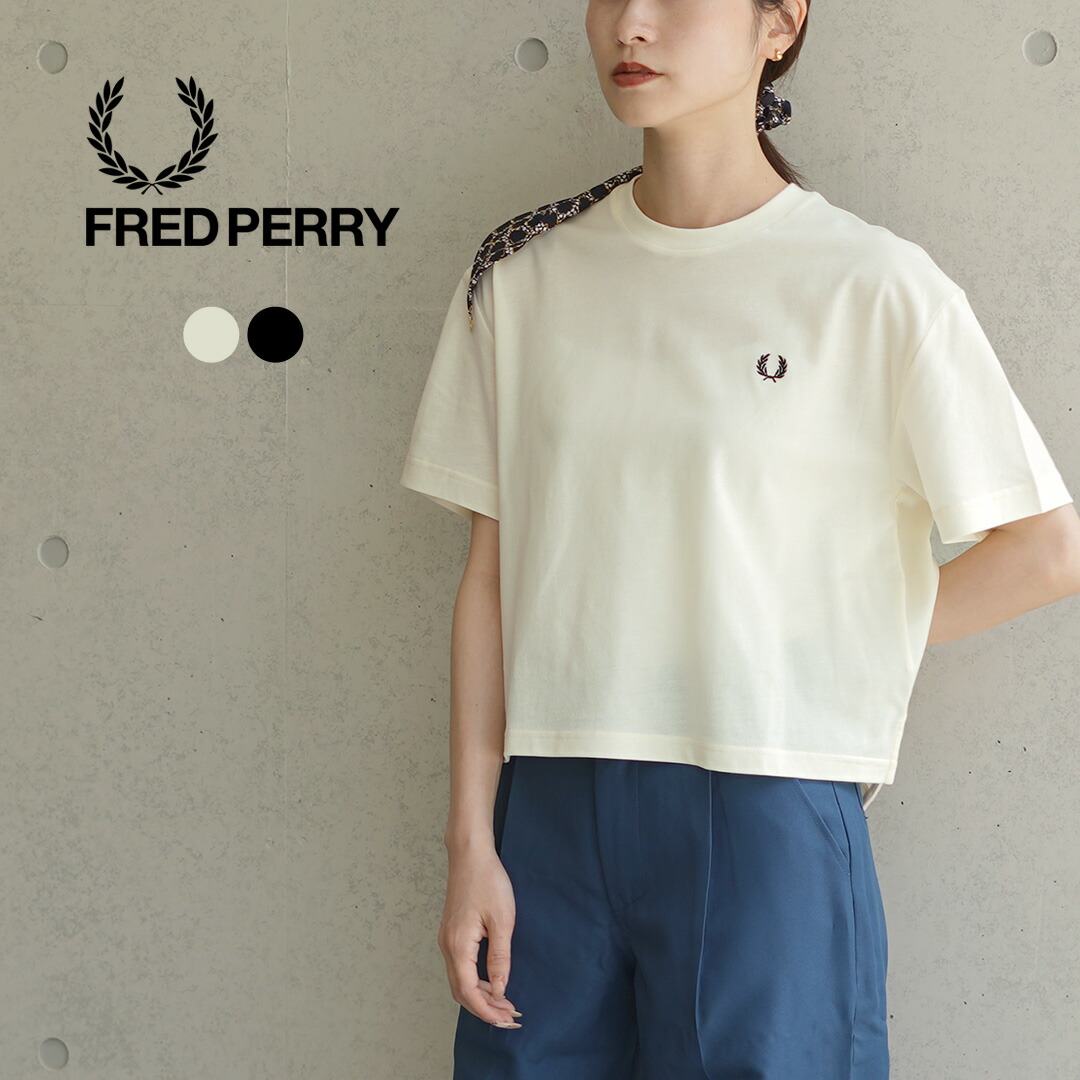 【楽天市場】【ポイント10倍！7/21 23:59まで】FRED PERRY（フレッドペリー） G9184 ピケ Tシャツ ボクシーフィット ...
