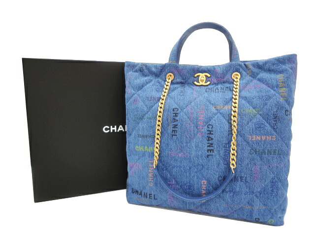 【楽天市場】【新品】【未使用品】2022SS 最新作 CHANEL シャネル AS3128 B07643 NH448 マキシ ショッピング ...