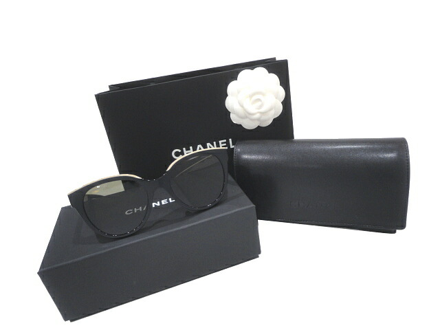 【楽天市場】[PR]【新品】【未使用品】2022 SS 最新作 CHANEL シャネル CH5414 C534/3 トップロゴ バタフライ アイウェア プラスティック ベージュ×ブラック× ...