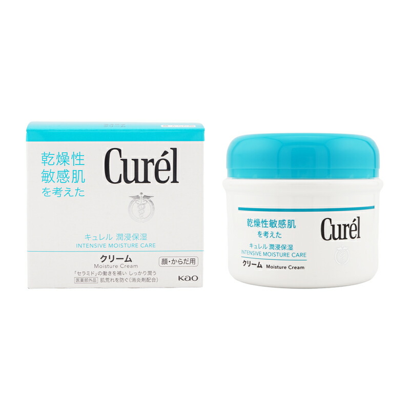 【楽天市場】Curel キュレル 潤浸保湿 クリーム 90g 医薬部外品 消炎剤配合 セラミドケア 弱酸性 無香料 無着色 アルコールフリー ...
