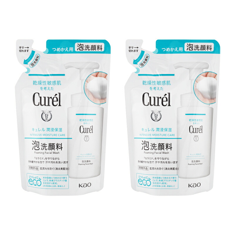 【楽天市場】[2個セット]curel キュレル 潤浸保湿 泡洗顔料 つめかえ用 130ml 詰め替え用 レフィル 洗顔料 泡洗顔フォーム 医薬部外品 保湿 花王[ギフトラッピング対応 ...