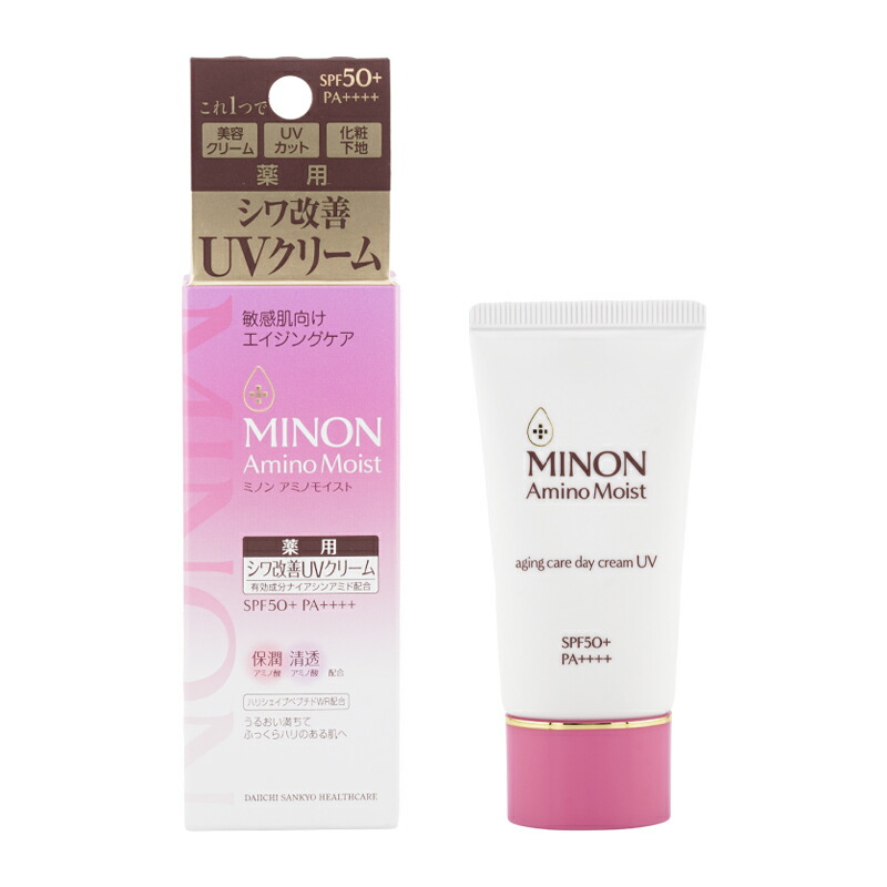 【楽天市場】MINON ミノン エイジングケア デイクリームUV 30g SPF50+ PA++++ 低刺激性処方 ナイアシンアミド[ギフト ...