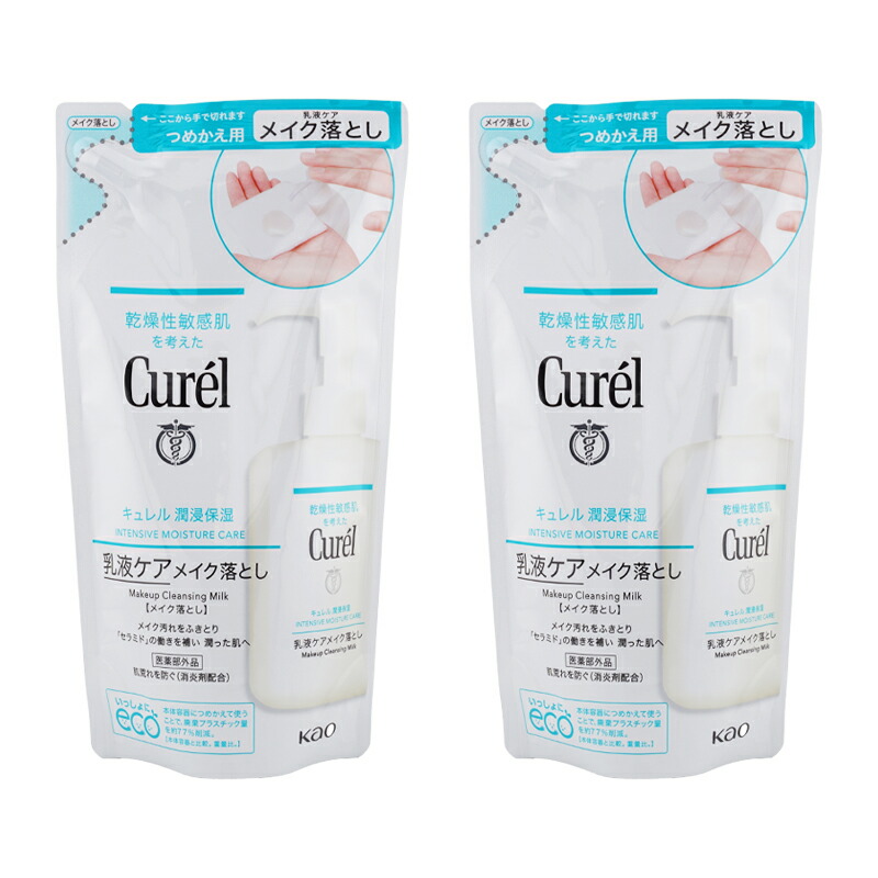 【楽天市場】[2個セット]curel キュレル 潤浸保湿 乳液ケアメイク落とし つめかえ用 180ml ふきとりタイプ レフィル 無香料 医薬部外品 [ギフトラッピング対応]：DAIKISHOP