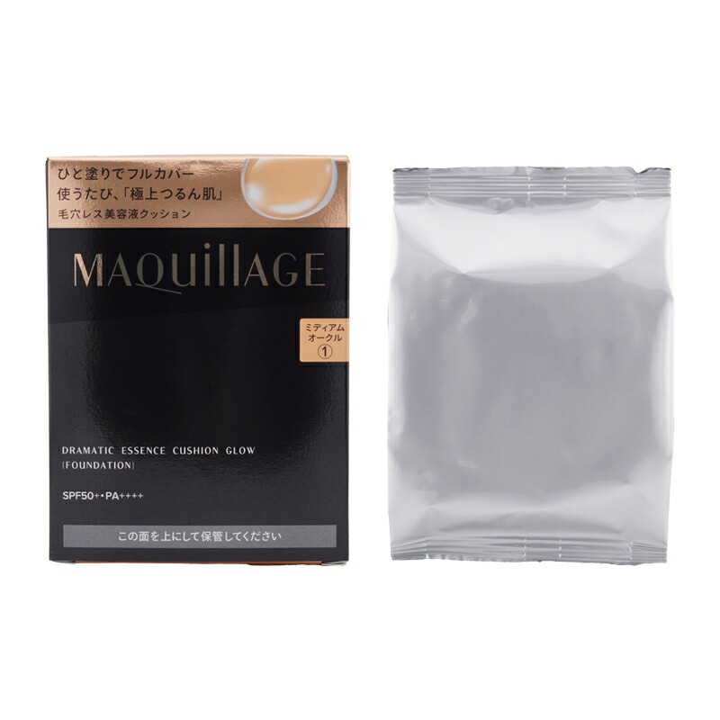【楽天市場】MAQUillAGE 資生堂 マキアージュ ドラマティックエッセンスクッション グロウ ミディアムオークル レフィル 専用パフ付き[ギフトラッピング対応]：DAIKISHOP