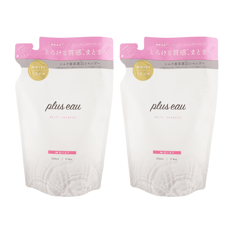 【楽天市場】[2個セット]plus eau プリュスオー メルティシャンプー 詰替え 350ml ホワイトフローラル&ペアーの香り ノンシリコン シルク美容液[ギフトラッピング対応 ...