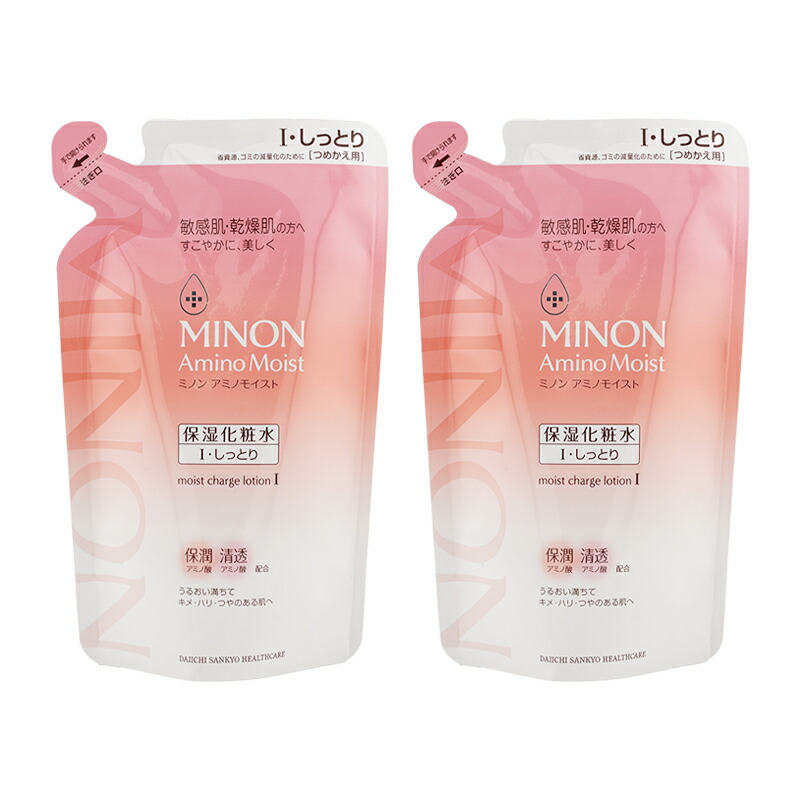 【楽天市場】[2個セット]MINON ミノンアミノモイストMLb モイストチャージ ローション Iしっとりタイプ つめかえ用 130mL 敏感肌 乾燥肌 [ギフトラッピング対応]：DAIKISHOP