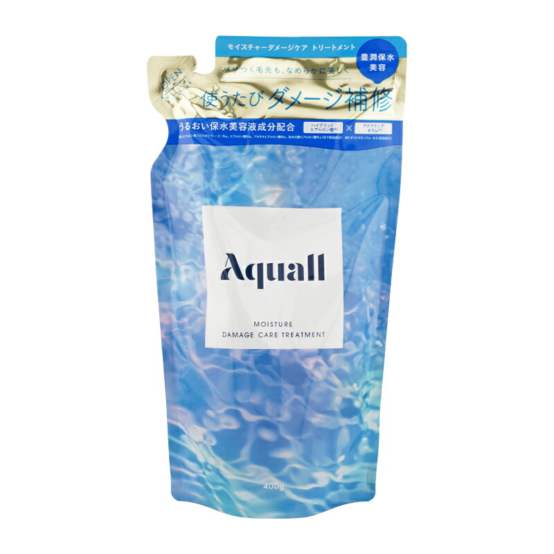 【楽天市場】Aquall アクオル モイスチャーダメージケアトリートメント 詰め替え用 400g リリーベル&ペアーの香り 保水美容液成分配合 ...