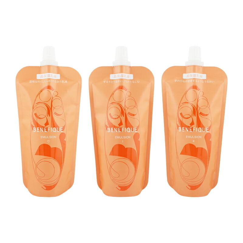 【楽天市場】BENEFIQUE ベネフィーク [3種類から選べる] エマルジョン 130ml レフィル 高保湿乳液 乾燥 くすみ フローラルフルーティーの香り [ギフトラッピング対応]：ダイキ ...