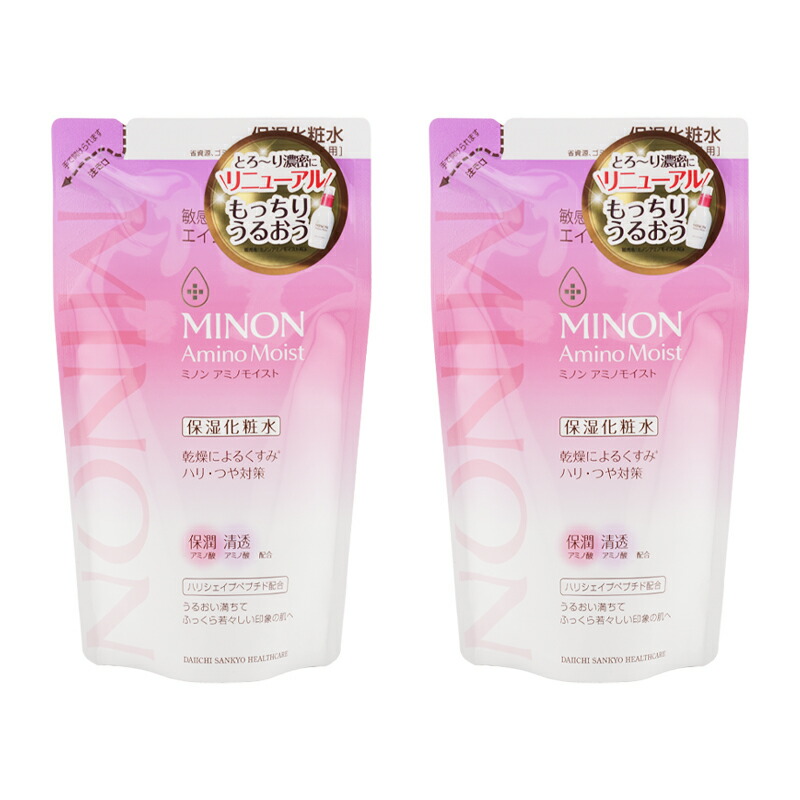 【楽天市場】[2個セット]MINON ミノン アミノモイスト エイジングケア ローション 詰替え 130mL 無香料 保湿化粧水 レフィル スキンケア [ギフトラッピング対応]：ダイキ楽天市場店