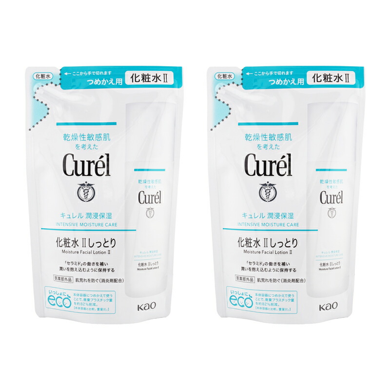 【楽天市場】[2個セット]curel キュレル 潤浸保湿 化粧水 つめかえ用 130ml [IIしっとり] 詰め替え用 レフィル スキンケア 化粧水 医薬部外品花王[ギフトラッピング対応 ...