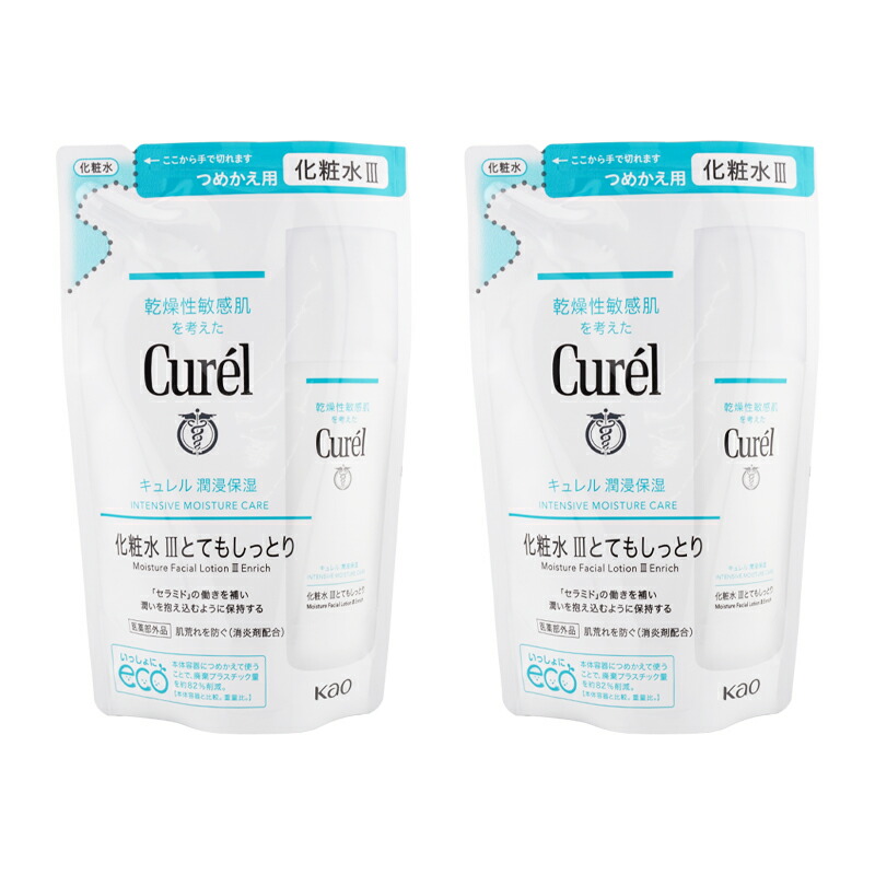 【楽天市場】[2個セット]curel キュレル 潤浸保湿 化粧水 つめかえ用 130ml [IIIとてもしっとり] 詰め替え用 レフィル 医薬部外品 保湿 花王[ギフトラッピング対応]：ダイキ ...