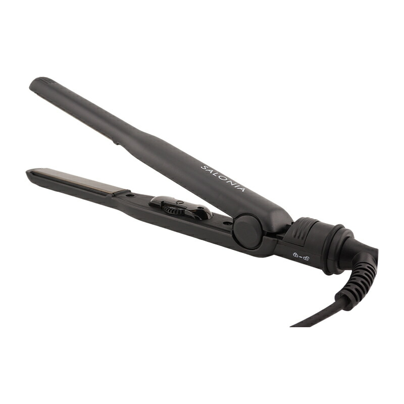 【楽天市場】SALONIA サロニア ストレートヘアアイロン 15mm ブラック SL-004S マイナスイオン 専用耐熱ポーチ付き[ギフト ...