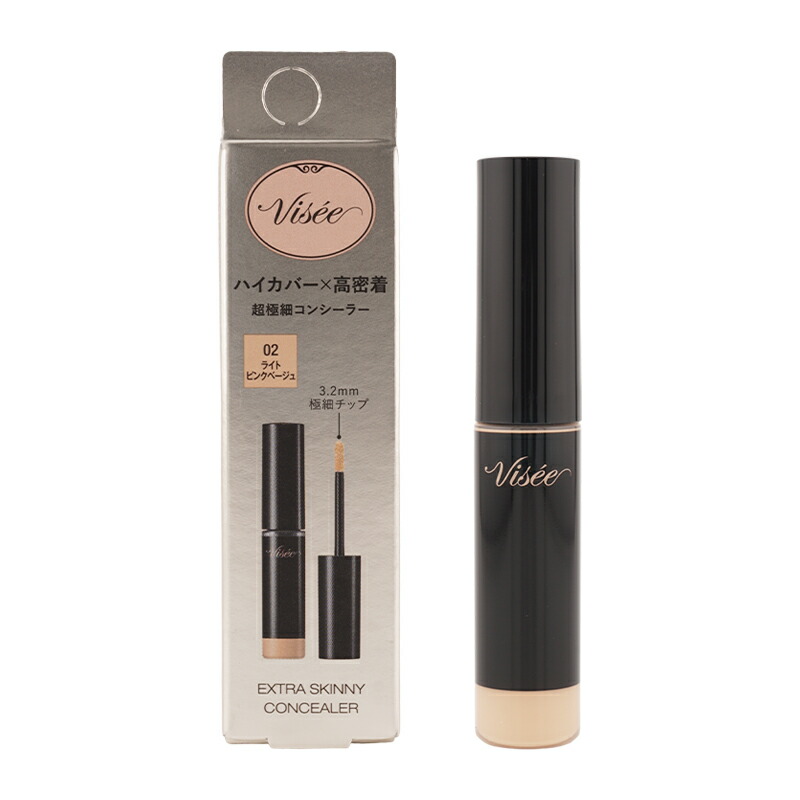 【楽天市場】visee ヴィセ エクストラ スキニー コンシーラー 02 ライトピンクベージュ 4g 超極細チップ 無香料 保湿 [ギフトラッピング対応]：ダイキ楽天市場店