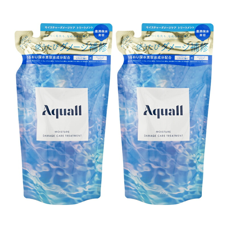 【楽天市場】[2個セット]Aquall アクオル モイスチャーダメージケアトリートメント 詰め替え用 400g リリーベル&ペアーの香り 保水 ...