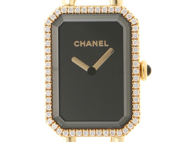 【楽天市場】2021年3月 国内正規 CHANEL シャネル ﾌﾟﾙﾐｴｰﾙ H3259 YG クォーツ ブラック【432】 【中古】【大黒屋 ...